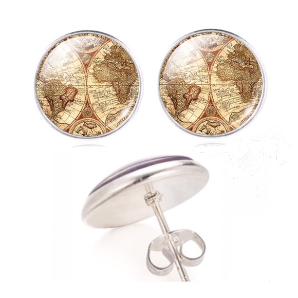 Fashion Jewelry | Jewelry | World Map Pierce Earring | Poshmark